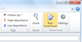 ToneCheck checks tone of your email. Stops you from being aggressive
